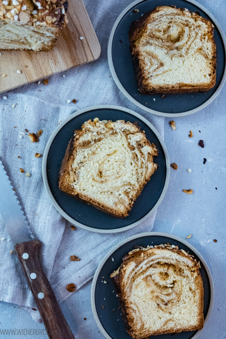 Nuss-Marzipan-Striezel - Wienerbrød - skandinavisch backen