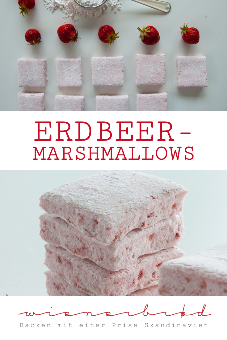 Erdbeer-Marshmallows - Erdbeeren noch süßer? Geht! - Wienerbrød - skandinavisch backen
