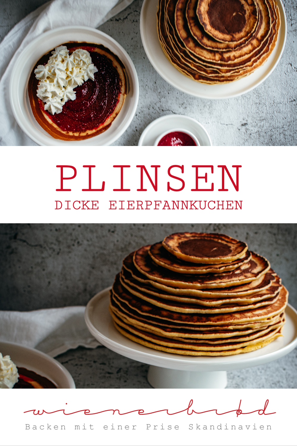 Rezept für Plinsen | Kindheit-Pfannkuchen - Wienerbrød - skandinavisch ...