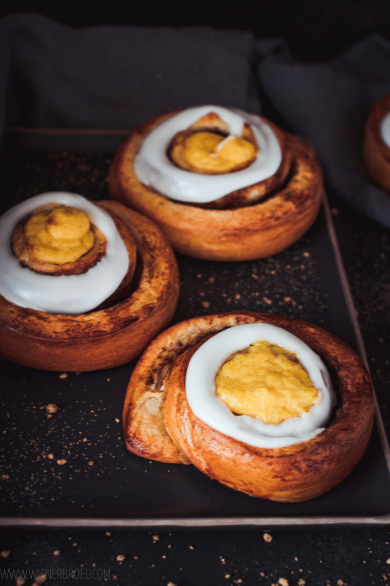 Rezept für Solskinnsboller | Sonne am Horizont - Wienerbrød ...