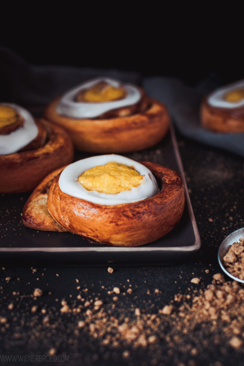 Rezept für Solskinnsboller | Sonne am Horizont - Wienerbrød ...