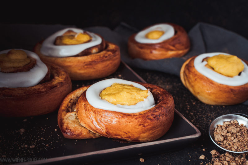 Rezept für Solskinnsboller | Sonne am Horizont - Wienerbrød ...